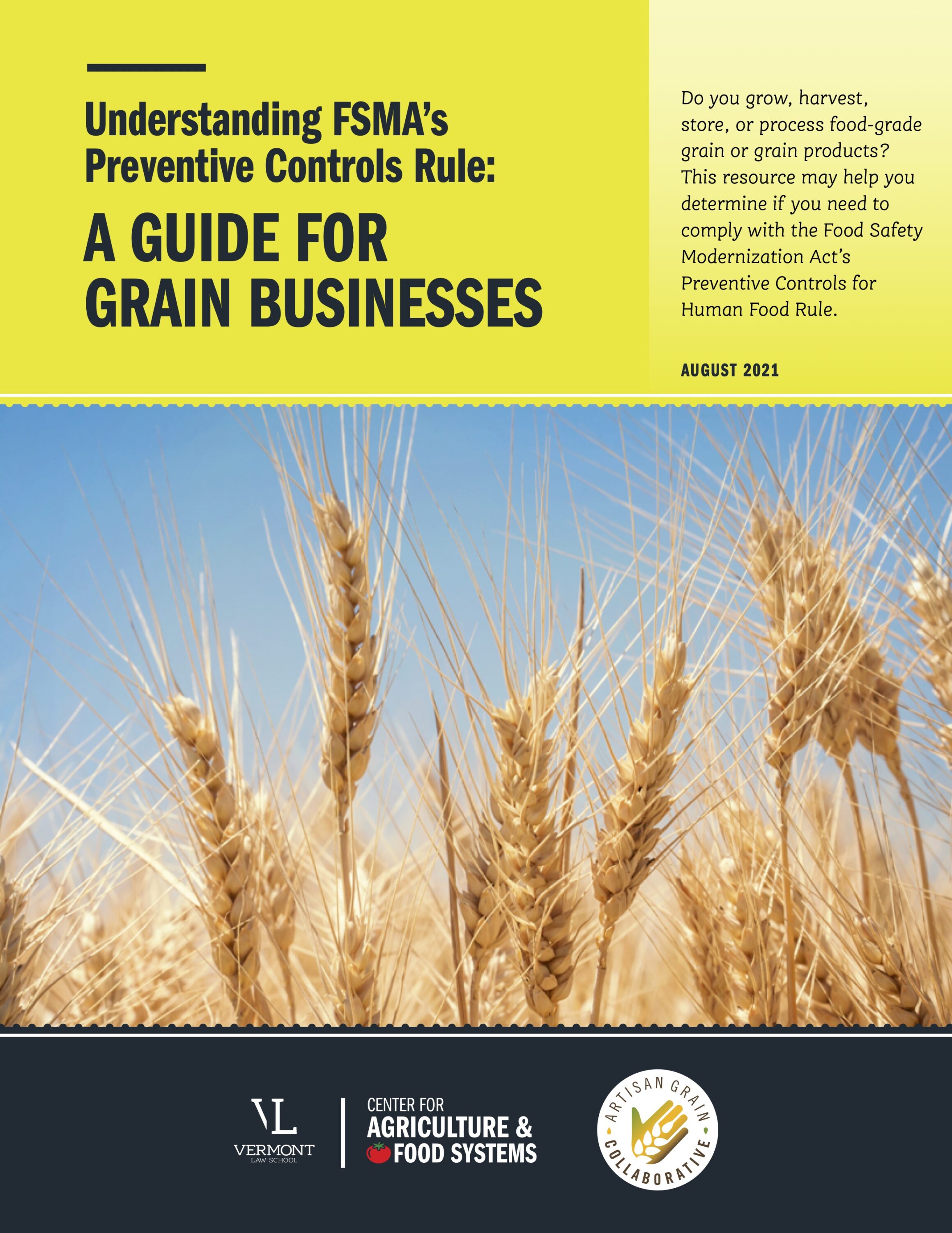 Guide for Grain Farmers | Center for Agriculture and Food Systems